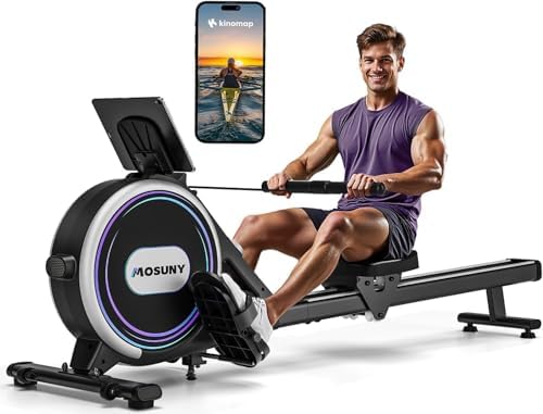 Rowing Machine, MOSUNY Magnetic Rowing Machines for Home Gym with 16 ...