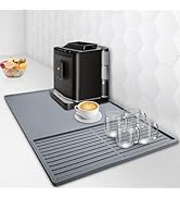 Amazon.com: Silicone Coffee Mat with Raised Edges, 24'' x 16'' in ...