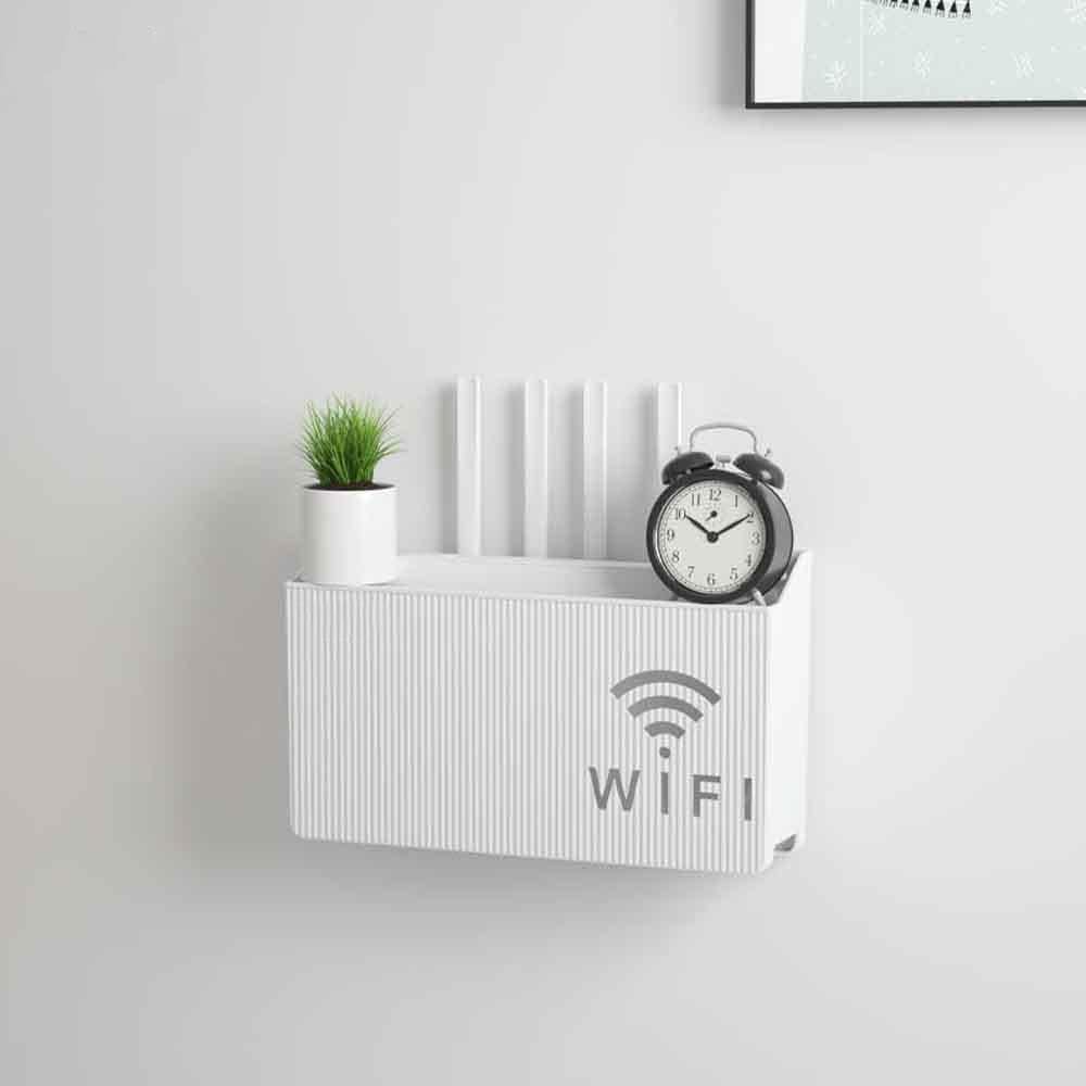 Amazon.com: Dwdzey 1-Shelf Minimalist White Plastic Wall-Mounted ...