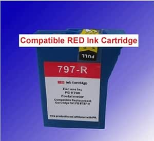 Pitney Bowes K700 Franking Machine Replacement Compatible Red Ink ...