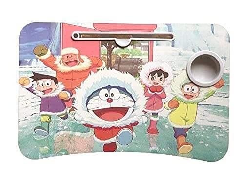 Buy Pranzal Doraemon Wooden Laptop Table for Kids with Cup Holder ...