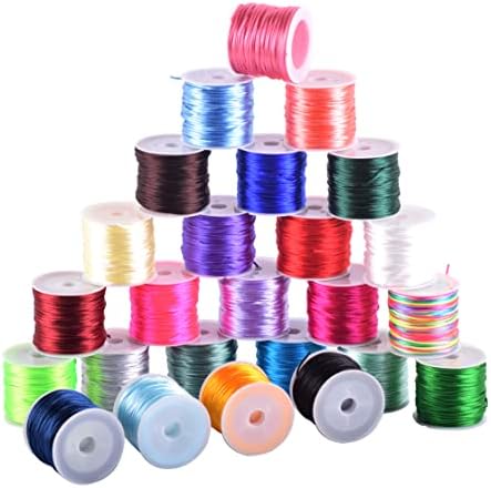 Amazon.com: 546 Yards Nylon Satin String – 1mm Nylon Cords for Braided ...