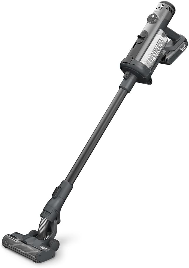 Numatic Henry Quick NQ100 Cordless Stick Vacuum, Grey, 300W 1 Litre - Includes 2 Batterys ...