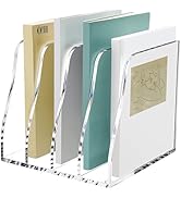 Amazon.com : SANRUI Acrylic Desk File Organizer, 4 Vertical ...