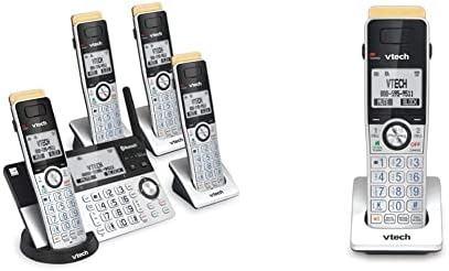 VTech IS8151-4 Answering System with 4 Handsets + IS8101 Accessory ...