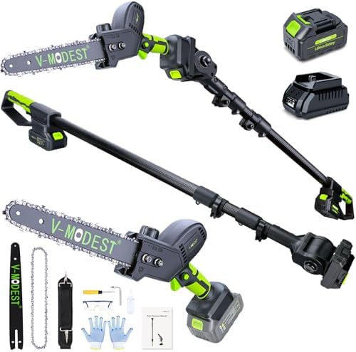 Amazon.com : IMOUMLIVE 2-IN-1 Cordless 8 Inch Pole Saw & Chainsaw, 21V ...