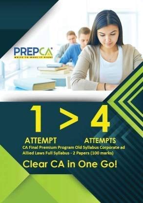Buy PREPCA CA Final Standard Program Old Syllabus Full Group 1 Mock ...