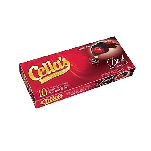 Amazon.com : Cella's Dark Chocolate Foil Wrapped Cherries 10 Count Gift ...