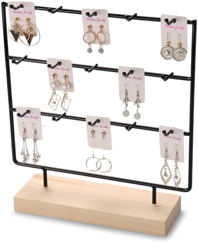 Amazon.com: Fumingpal Earring Display Stands for Selling, Wooden ...
