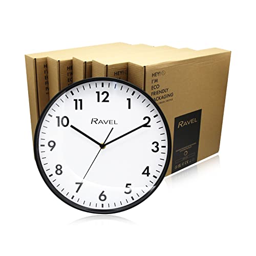 Ravel – Modern 30cm Office and Kitchen Wall Clock – Analogue Quartz ...