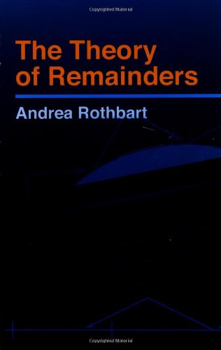 Buy The Theory of Remainders (Dover Books on Mathematics) Book Online ...