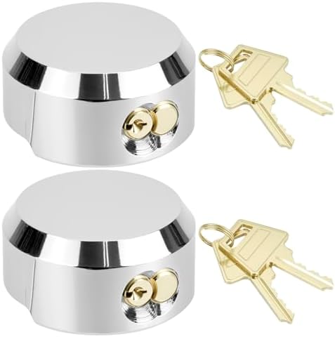 QWORK 2 Pack Hidden Shackle Padlock, Keyed Alike, 73 mm Diameter ...