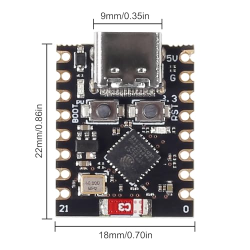 Alinan 6pcs ESP32-C3 Development Board ESP32 C3 Mini WiFi Bluetooth 160MHz Running Frequency 2 ...