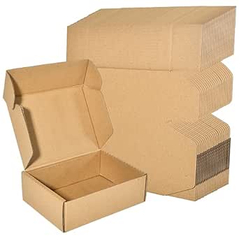 Amazon.com: Ubistar 7x5x2 Shipping Boxes Set of 25, Brown Corrugated ...