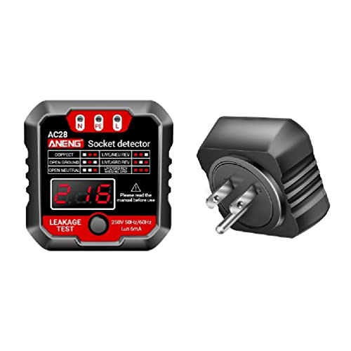 Electric Socket Tester Automatic Neutral Live- Earth Wire Testing ...