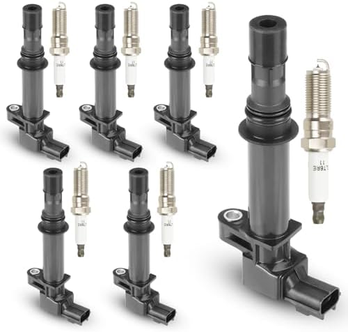 Amazon.com: Set of 6 Ignition Coil Pack and Platinum Spark Plug ...
