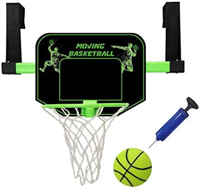 WEMOVE SPORTS Mini Moving Basketball Hoop with Ball, Pump and Inflation ...