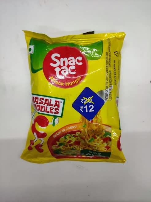 Unique SNAC TAC Attack Hunger 73G Masala Noodles : Amazon.in: Grocery ...