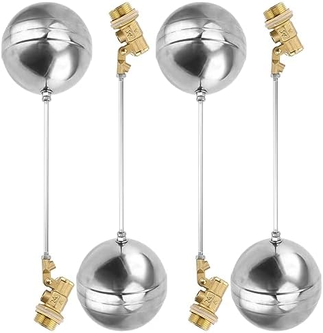 JAPCHET 4 Pcs Stainless Steel Float Ball Valve, 3/4 Inch DN20 ...