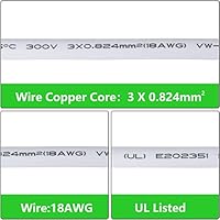SinLoon LED Tube Lamp Holder Socket Fittings with Cables American UL ...