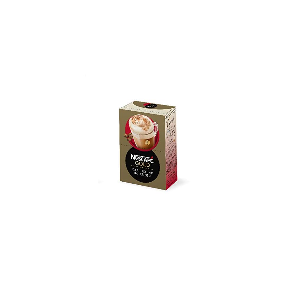 Buy Nescafe Gold sticks Cappuccino Sweetened instant coffee Pack of ...