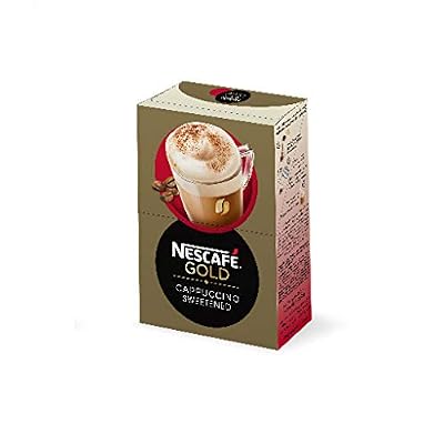 Buy Nescafe Gold sticks Cappuccino Sweetened instant coffee Pack of ...