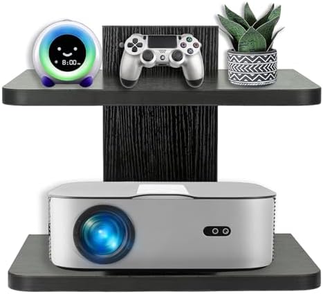 Amazon.com: BEARUT Wood Floating Shelves Wall Mount Projector Shelf ...