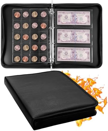 Amazon.com: Coin & Cash Collection Book, Binder Holder Album with 200 ...