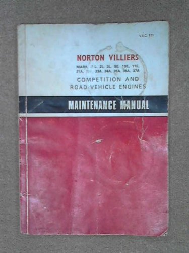 Maintenance manual: Norton Villiers Mark 31C, 2L, 3L, 9E, 10E, 11E, 31A ...