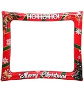 Amazon.com: Inflatable Christmas Photo Booth Props 30x26'' Photo Booth ...