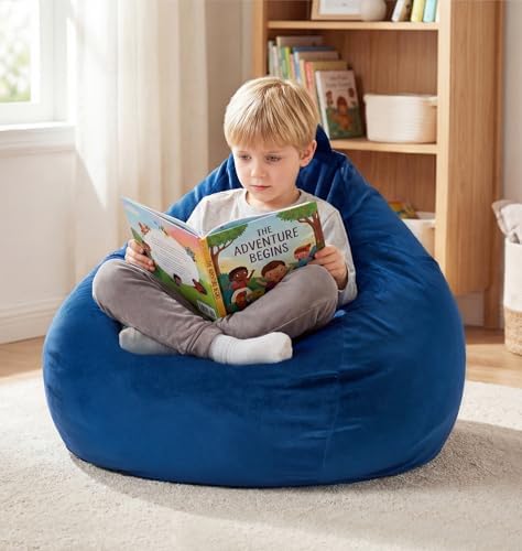 Amazon.com: fond + found 2FT Bean Bag Chair Small Bean Bag with ...