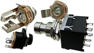 Amazon | 自作エフェクター基本パーツセット①SWITCHCRAFT #11#12B alpha3PDT MJ-40 | 桜屋電機店 | 変換アダプター・変換プラグ