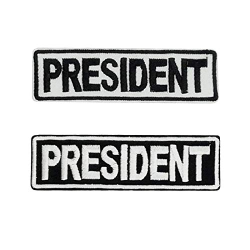 Amazon.com: Cute-Patch President Biker Embroidered Iron on Patches for ...