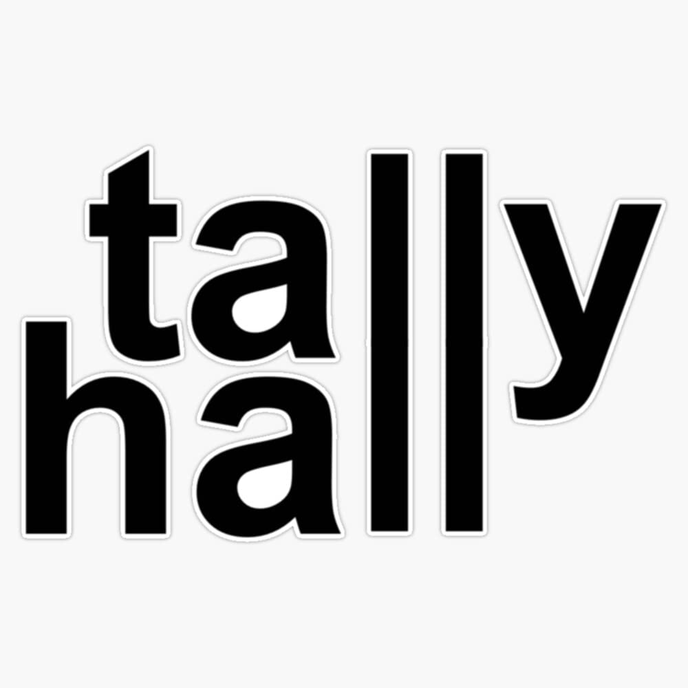 Amazon.com - Tally Hall Logo Black Trending Sticker Bumper Sticker ...