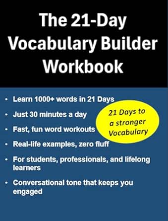 Amazon.com: The 21-Day Vocabulary Builder Workbook eBook : Stallone, K ...