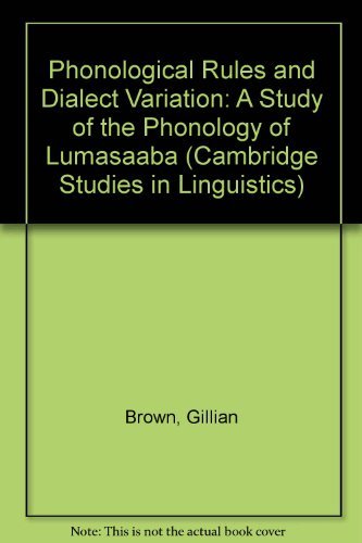 Buy Phonological Rules and Dialect Variation: A Study of the Phonology ...