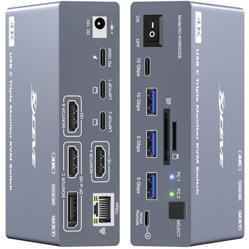 9 Best 4 Monitor KVM Switch | 4 Screens, 1 Keyboard, Zero Lag