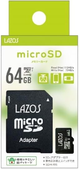 Amazon.co.jp: MicroSD 64GB MicroSD Smartphone Dash Memory Card Reader ...