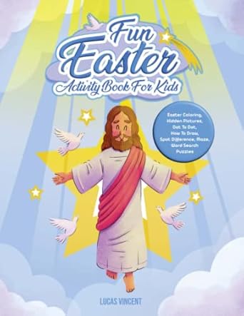 Fun Easter Activity Book For Kids: Easter Coloring, Hidden Pictures ...