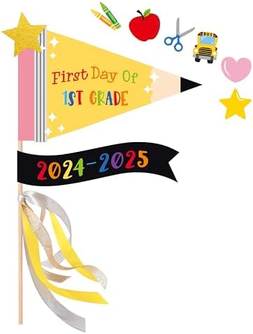 Amazon.com: Happy First Day of School Banner Welcome Back to School ...