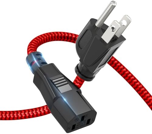 Amazon.com: Power Cord, Goalfish 10A 18AWG AC Power Cable 10FT(3m ...