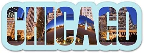 Amazon.com - Chicago Vinyl Sticker - Car Phone Helmet Bumper Sticker Decal