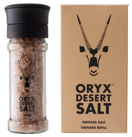Amazon.com : Natural Smoked Gourmet Desert Salt Grinder & Refill Set ...
