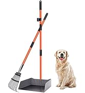 Amazon.com : TNELTUEB Scooper Adjustable Long Handle Metal Tray Rake ...