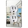 1 Pcs Mirror Outlet Covers Durable Light Switch Plates Acrylic Mirrored ...