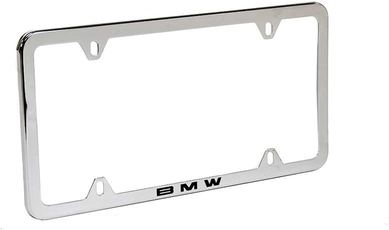 Amazon.com: BMW Laser Slimline License Plate Frames/Polished Stainless ...