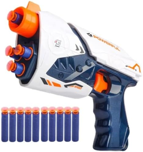 Storio Blaze Storm Soft Bullet Gun Toy with 10 Safe Soft Foam Bullets ...