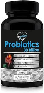 Amazon.com: Probiotic 30 Billion CFU Prebiotic 90 Veg Capsules - 16 ...