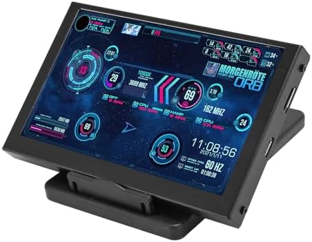 Amazon.com: Yunseity 5 Inch Computer Temp Monitor, Mini Secondary ...