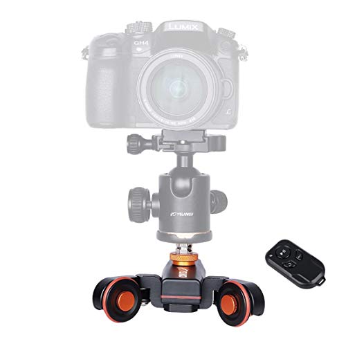 ghfvjhm YELANGU L4X Camera Wheel Dolly II Electric Track Slider 3-Wheel ...